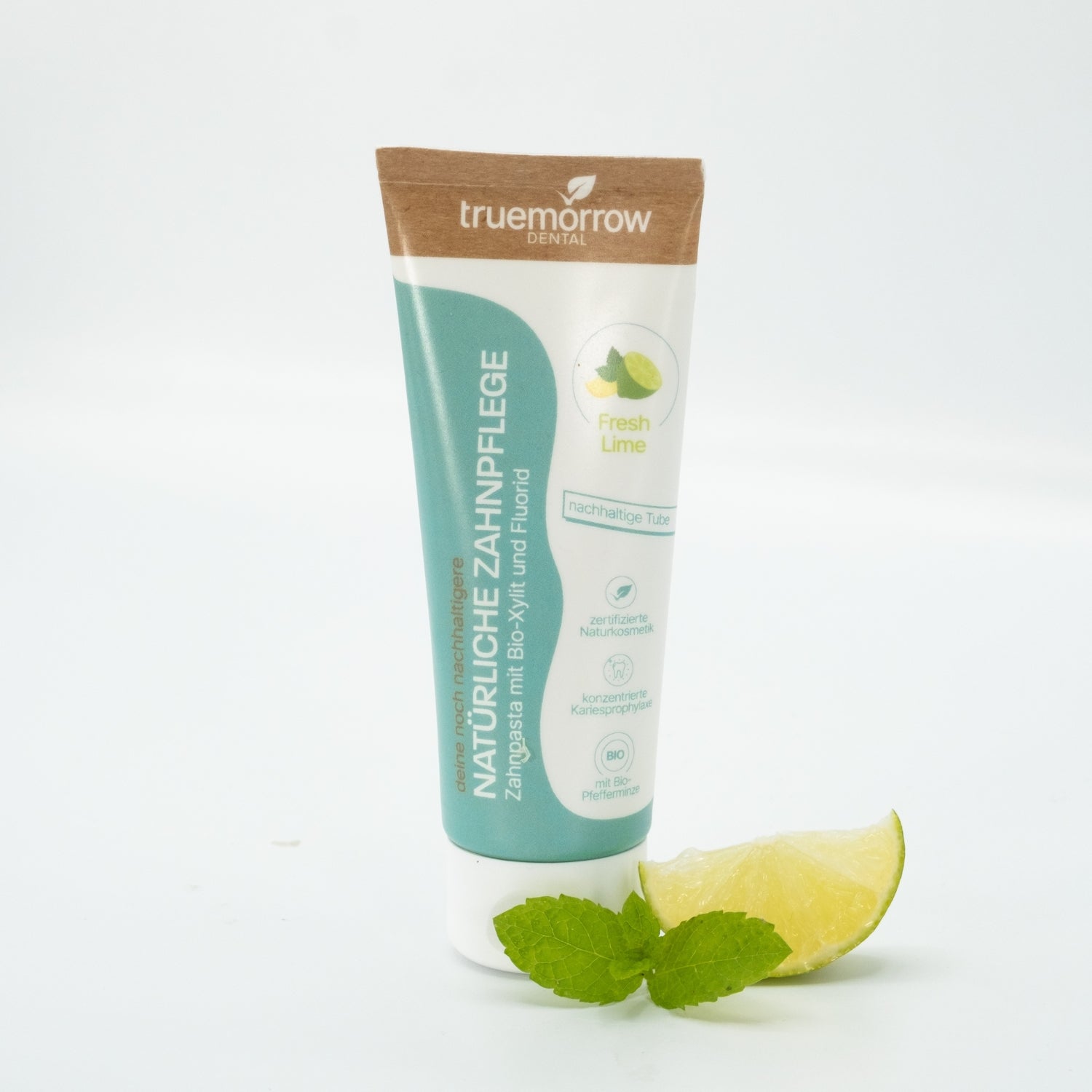 Natürliche Zahnpasta mit Bio-Xylit und Fluorid – truemorrow